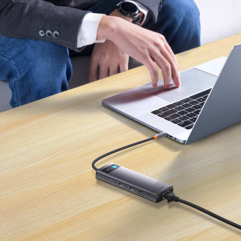Bộ USB Hub Type C Baseus Starjoy 9-Port in 1 HDMI , USB , RJ45 , PD ...