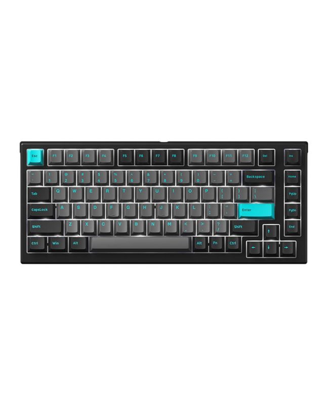 Bàn phím cơ MonsGeek MG75 Black & Cyan (White LED / AKKO sw v3) - Smart ...