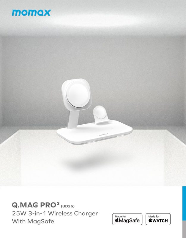 Đế sạc không dây Q.Mag Pro 3 MagSafe 3 in 1 - Smart Ones